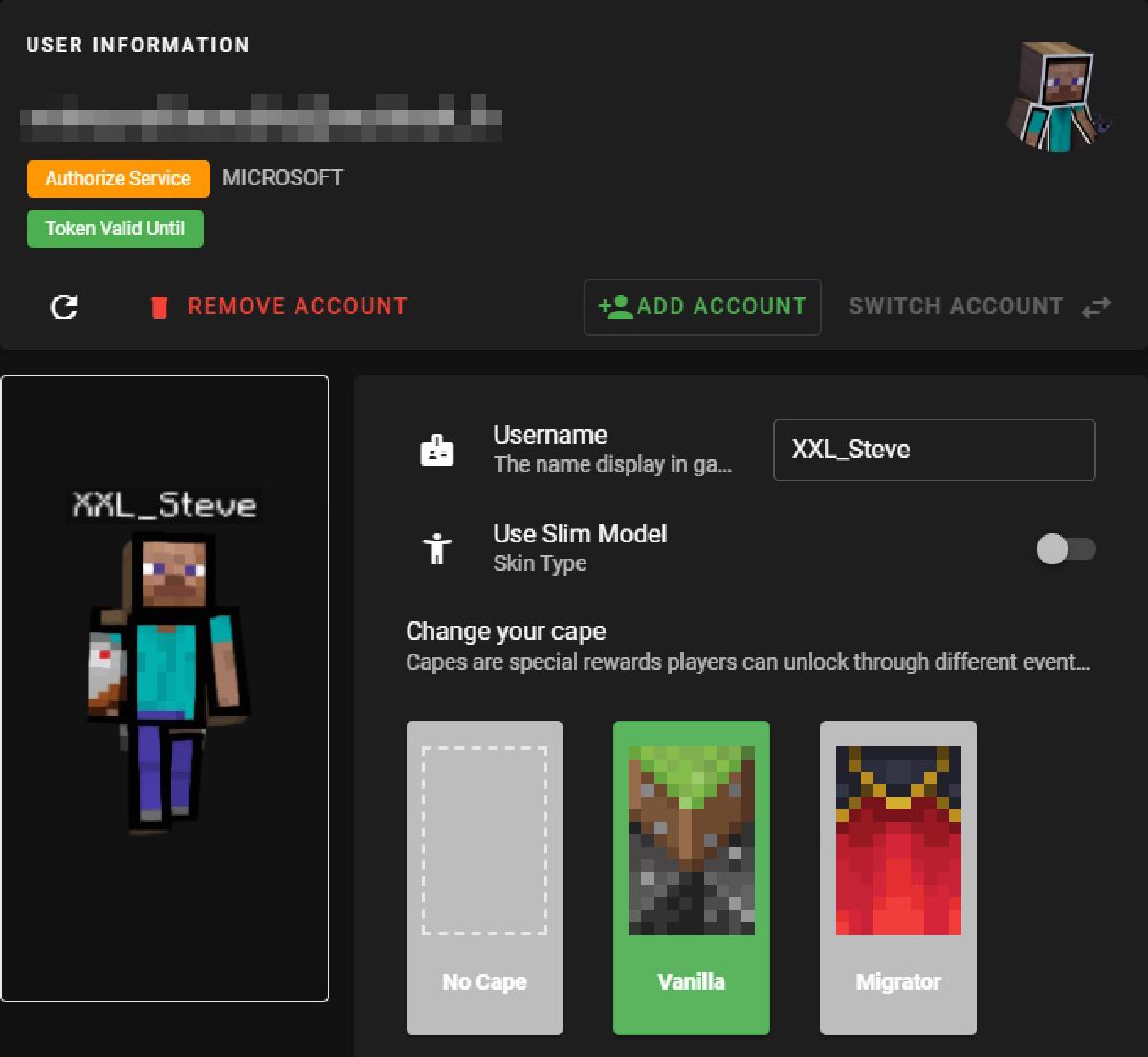 X Minecraft Launcher - the only launcher you need | XXL Steve